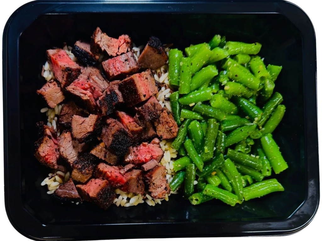 Steak, Wild Rice & Green Beans - Busy Body Meals